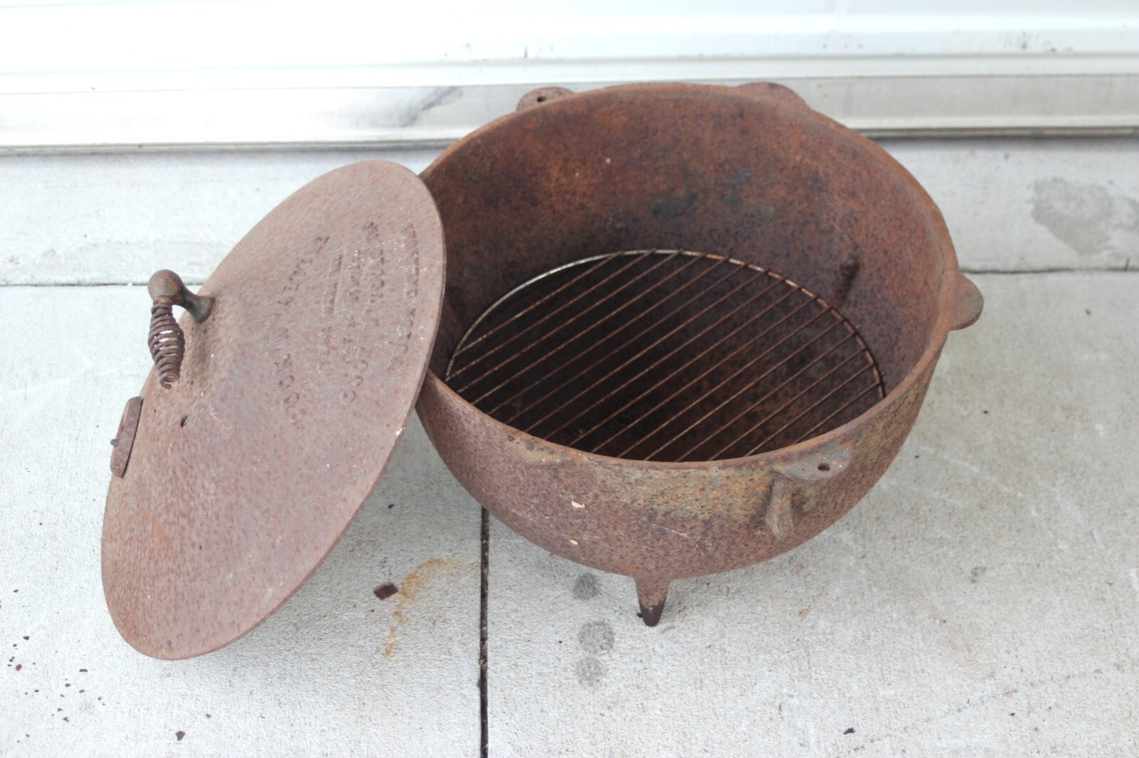 Vintage Cook N Kettle Cast Iron 3-Legged Pot Cauldron Kettle | eBay