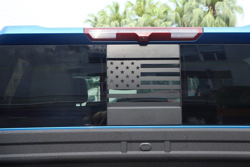 Rear Middle Window Decoration Trim Sticker Decal for Chevy Silverado ...