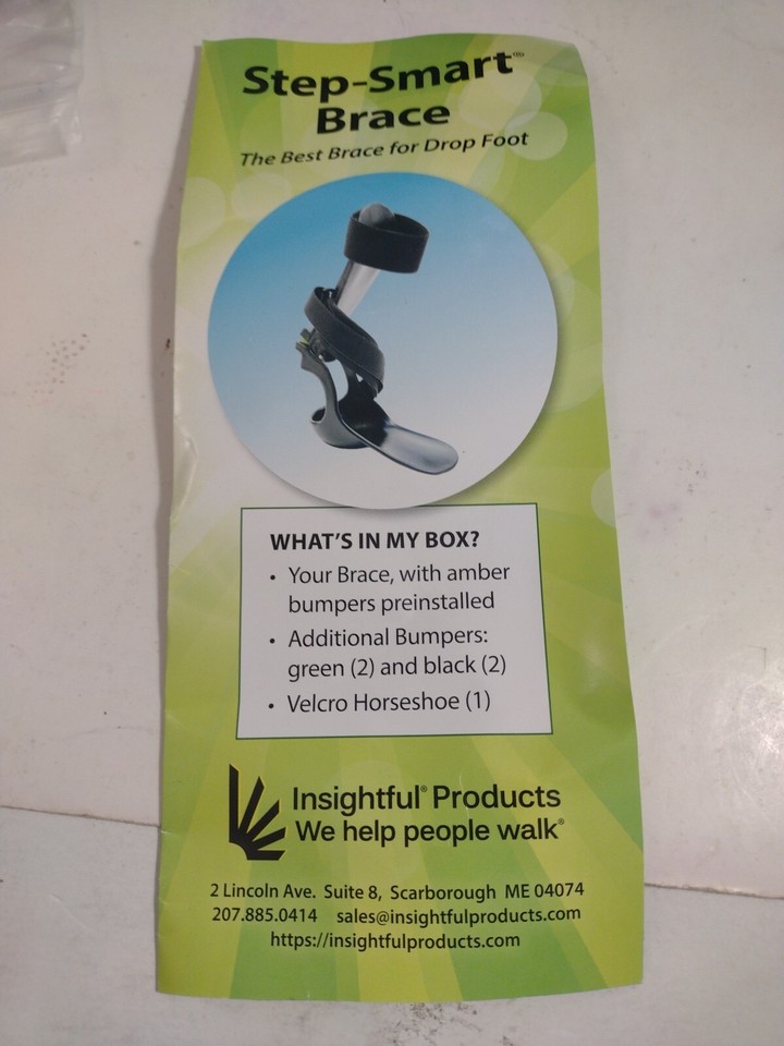 STEP SMART BRACE for Drop Foot AFO by Insightful Products Small Right ...