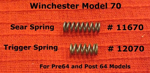 Winchester Pre 64 Model 70 Trigger Springs - Win Part # 11670 and 12070 ...