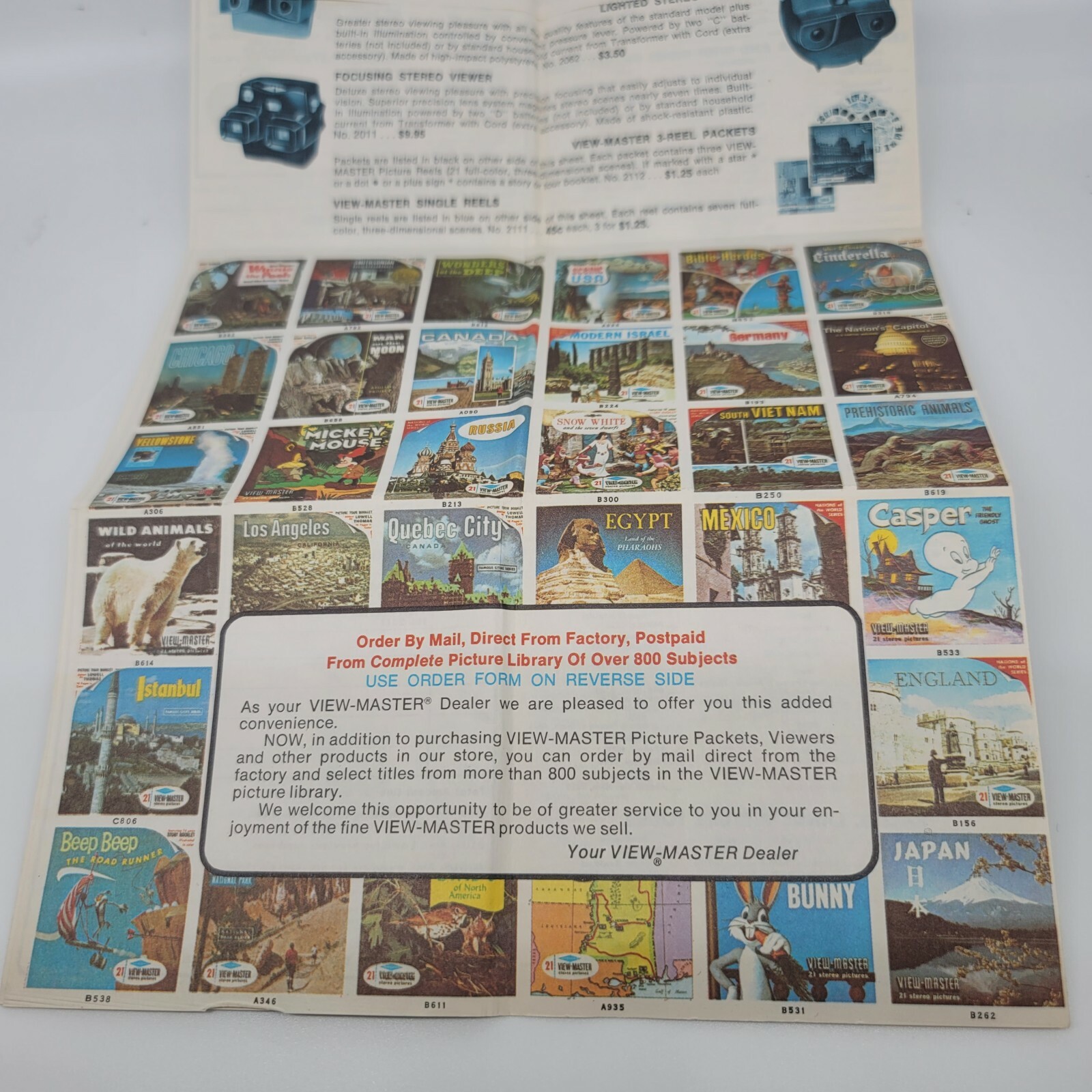 VIEW-MASTER Disc lot -Daniel Boone 3 reels-United Nations 2 reels ...