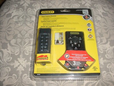 NEW Stanley Total Control Remote 31172 Outdoor Exterior Weatherproof 3 ...