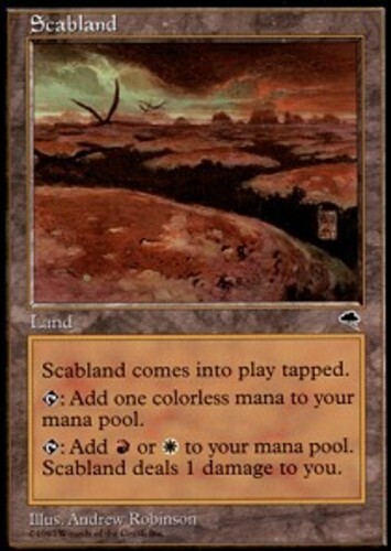 Moderate Play, English MTG Regular Scabland Tempest Magic the Gathering ...