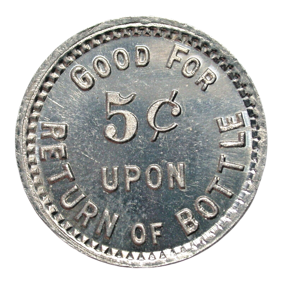 Port Angeles, WA Angeles Co-Op Creamery G/F 5¢ Bottle Token A R 23 TC ...