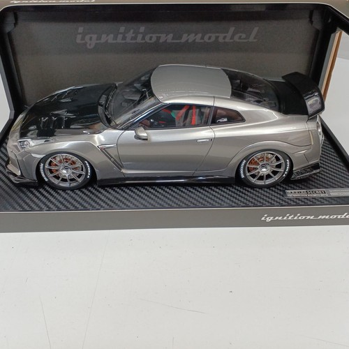 Ignition Model 1/18 Nissan GT-R R35 Top Secret Gun Metallic with Box ...