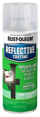 Rust-Oleum 214944 Specialty Reflective Spray Semi Transparent Clear ...