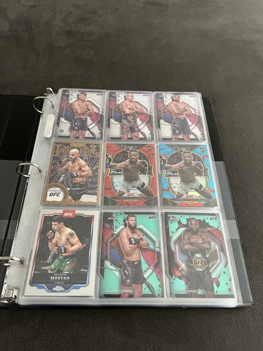 80+ Modern UFC Cards Binder Lot - Topps Finest, Topps Chrome, Select ...