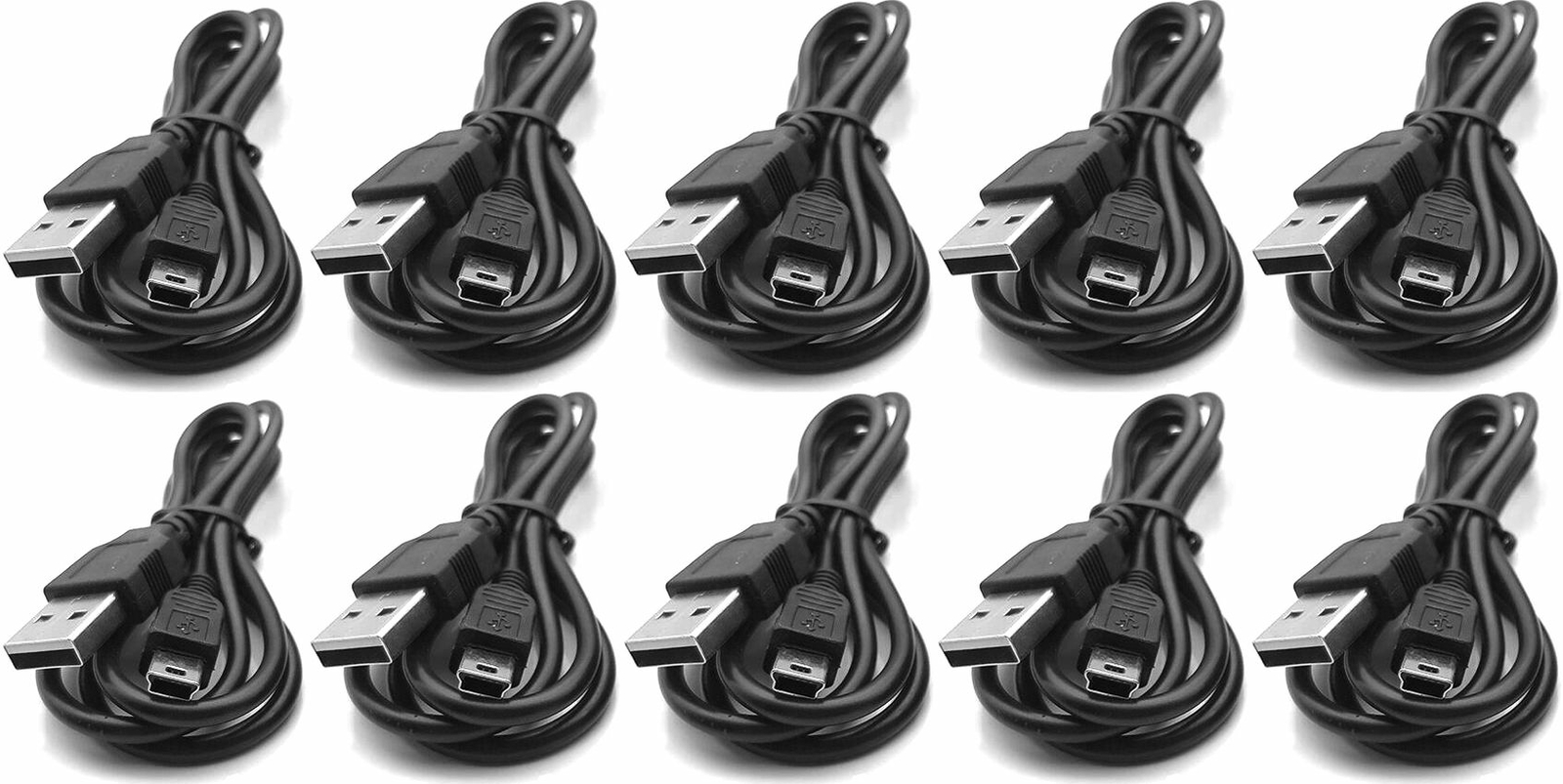 10 x USB 2.0 Type A TO Type B Mini Cable MiniUSB USB Hub/Ext HDD/Camera ...