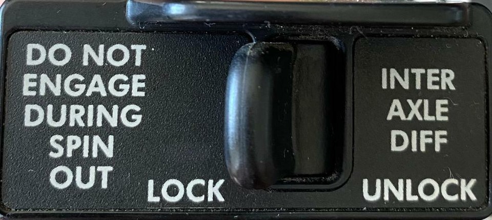 Freightliner GTD 3270-1A Inter Axle Differential Lock Slide Switch | eBay