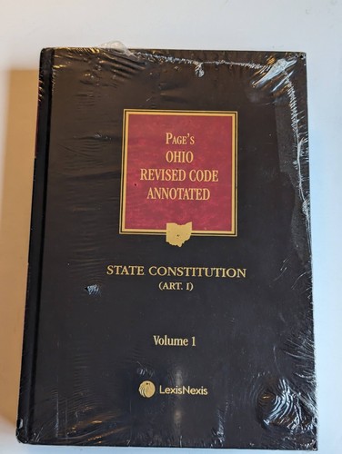 Page's Ohio Revised Code Annotated State Constitution ART. I Volume 1 ...