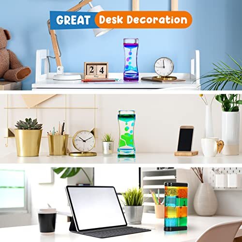 Liquid Motion Bubbler - Sensory Liquid Timer 3 Pack Autism Sensory Toys ...