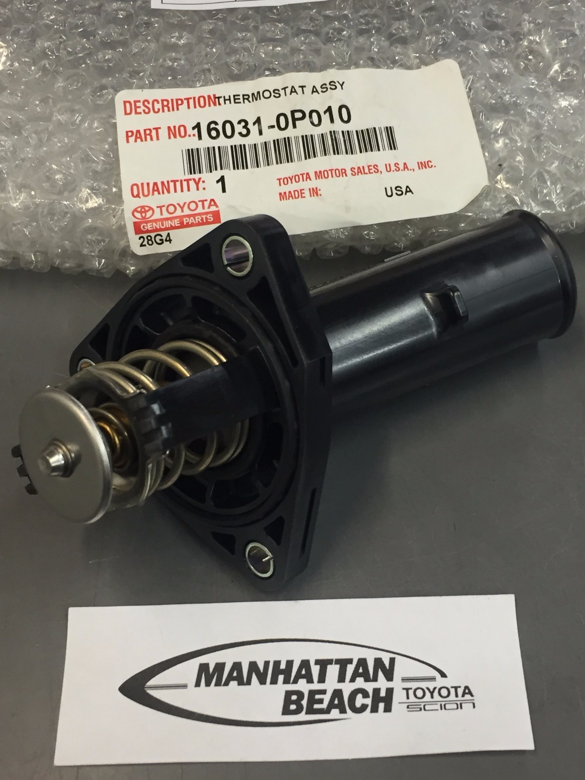 Genuine TOYOTA THERMOSTAT with housing 16031-0P010 4.0L engines TACOMA ...