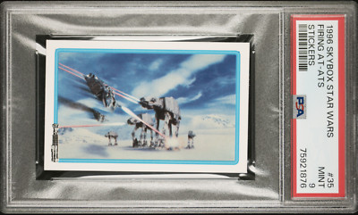 1996 SKYBOX STAR WARS STICKERS #35 ~ FIRING AT-ATS ~ PSA 9 | eBay