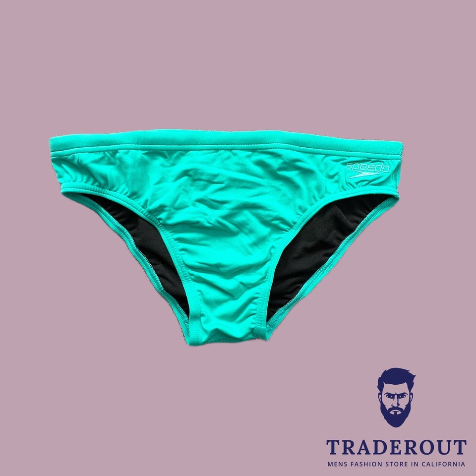 Speedo Men Mint Green Essential Eco Endurance+ swim Brief Swimwear size ...