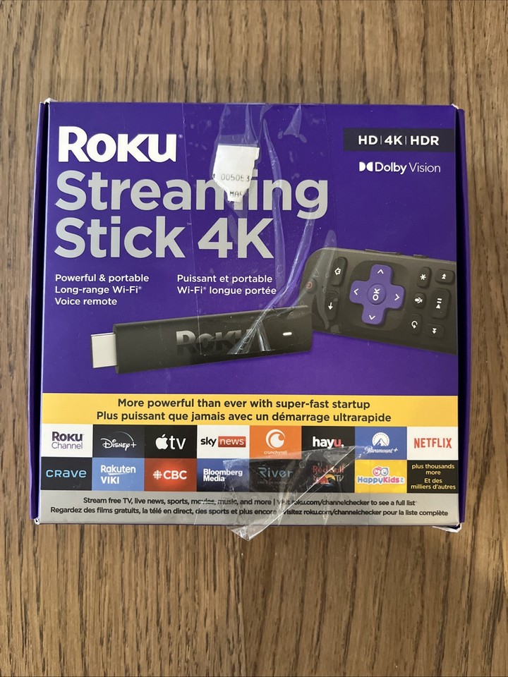 Roku Streaming Stick 4K/HDR/Dolby Vision Streaming Device with Roku ...
