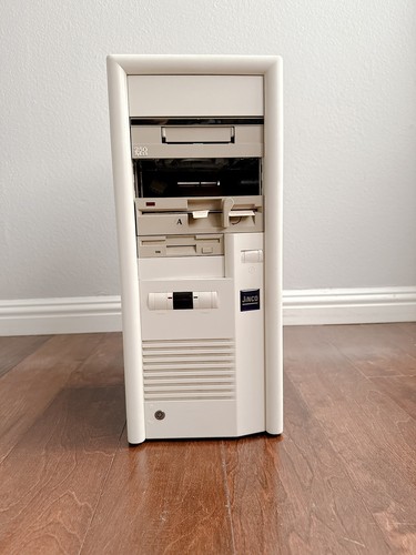 Vintage PC Case - Beige Computer Case - AT Retro Tower Teac FD Floppy ...