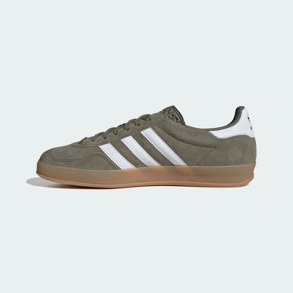 13M - [New] Men's adidas Gazelle Indoor Shoes Olive Strata JQ0174 | eBay