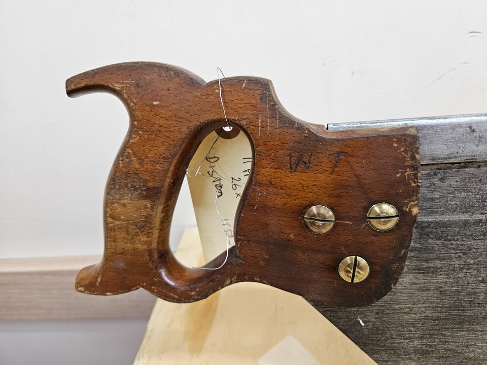 Disston Miter Box Back Saw, Ready to Use, Hand Sharpened and Hammer Set ...