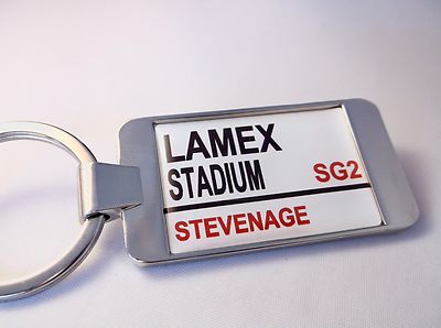 STEVENAGE STADIUM ROAD BADGE STREET SIGN KEYRING KEY FOB CHAIN GIFT | eBay