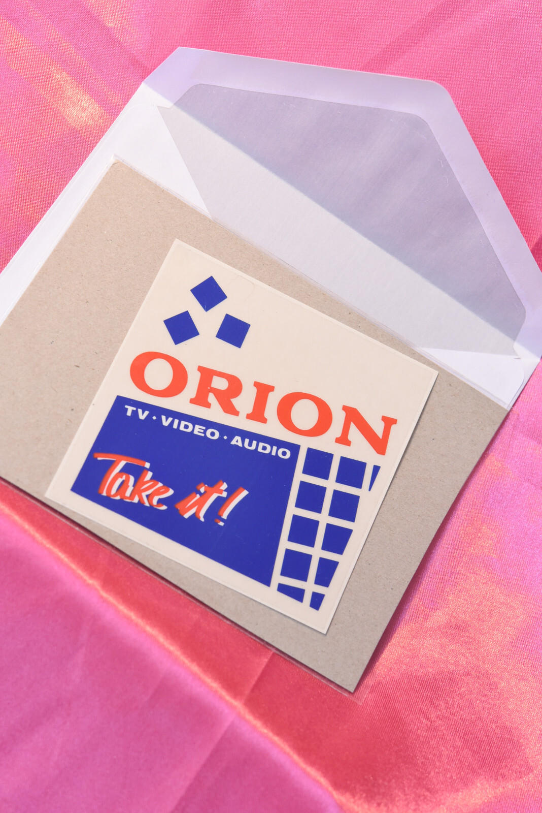 Alter Aufkleber / Sticker - Orion - TV Video Audio - Elektronik 80er ...