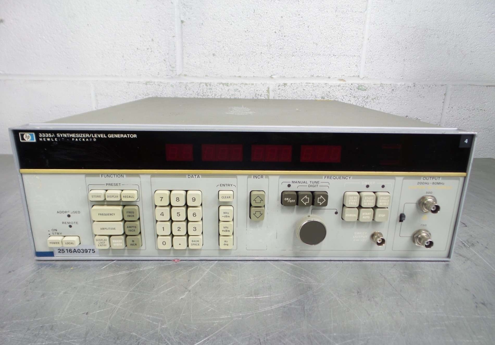 Hewlett Packard 3335A Synthesizer/Level Generator Opt 001 | eBay