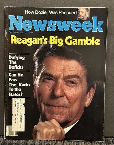 1982 Février 8th Newsweek Revue, Ronald Reagan’S Big Gamble (MH609) | eBay