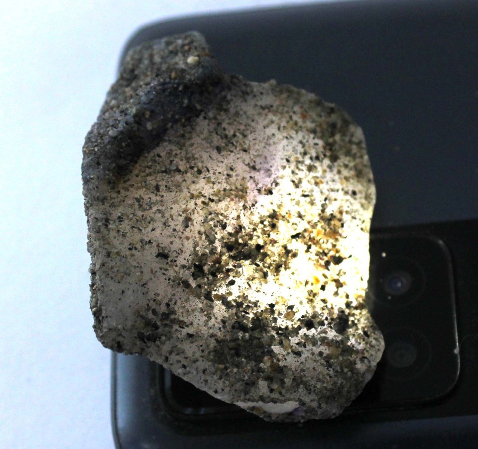 219 Ct Certified Natural African Blue Sapphire Gemstone Mineral Raw ...