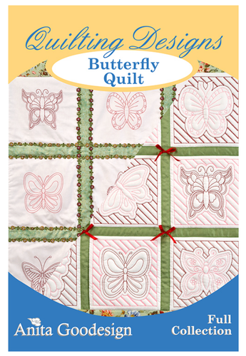 Anita Goodesign Machine Embroidery Pattern - Butterfly Quilt (Full ...