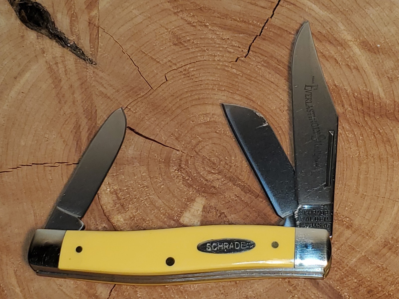 Vtg Schrade Walden 880Y Stockman Pocket Knife. Everlasting Sharp. Mint ...