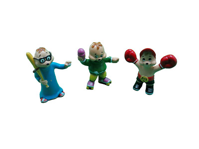 Alvin Chipmunks 1983 CBS toy action figure PVC boxing baseball skating ...