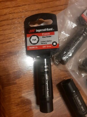 11 mm Deep Well Socket 3/8 Drive IR Ingersoll Rand 6pt. S63M11L | eBay