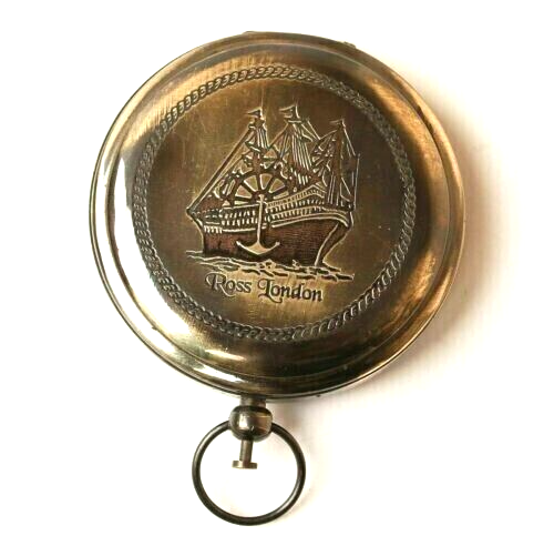 Push button Pacific Vintage Nautical Ross London Brass 2.5" Round ...