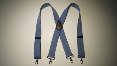 Men's Suspenders - Belt Loop, Various Colors, X Style, Chromed Snaps ...