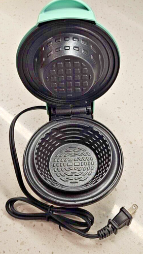 Dash Mini Waffle Bowl Maker - DMWBM100 Aqua Blue Personal Breakfast ...