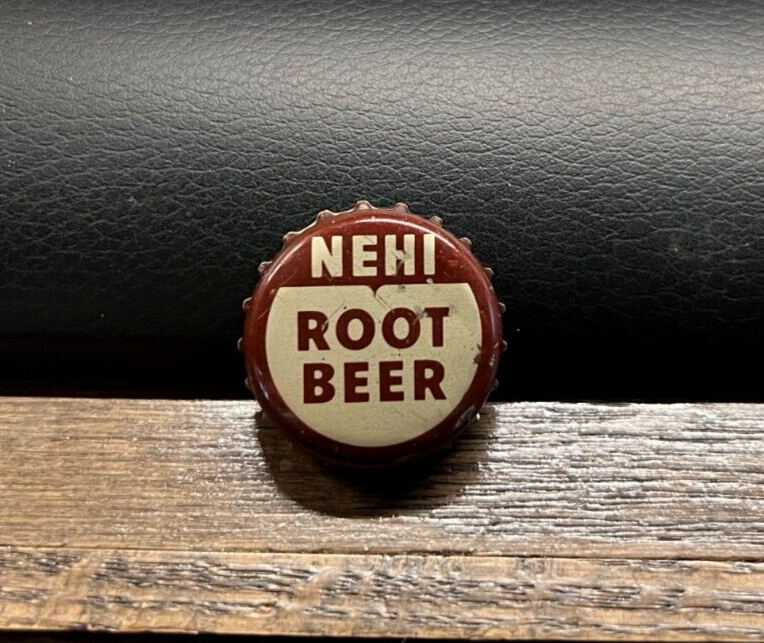 VINTAGE NEHI ROOT BEER SODA POP CORK BOTTLE CAP G. F. PLITT & SON YORK ...