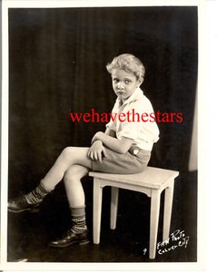 Vintage Leon Janney CHILD STAR Early 30s DBW Publicity Portrait | eBay