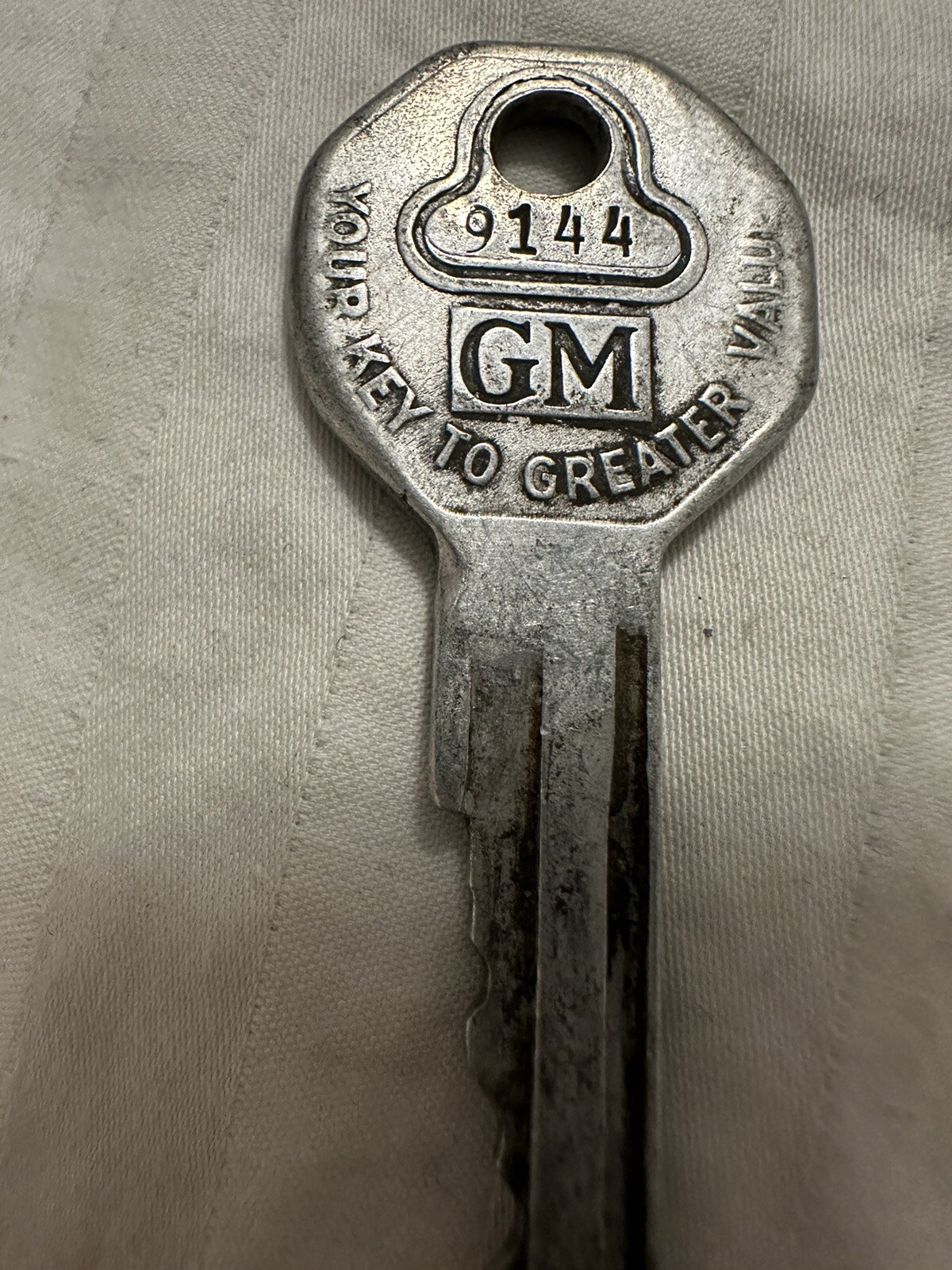 Vintage Key GM key Your Key To Greater Value 1-7/8” Knock Out Intact | eBay