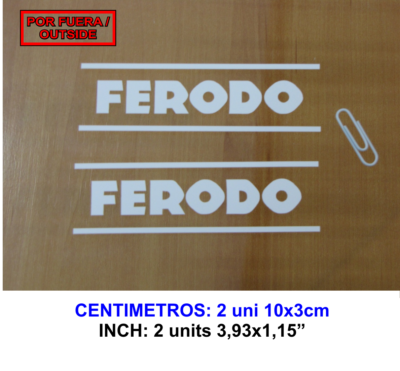 FERODO BRAKE PADS VINILO PEGATINA VINYL STICKER DECAL AUFKLEBER ...