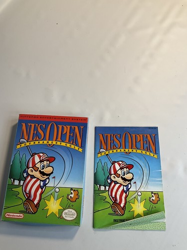 Nes open golf tournament vintage Nintendo box instructions only no game ...
