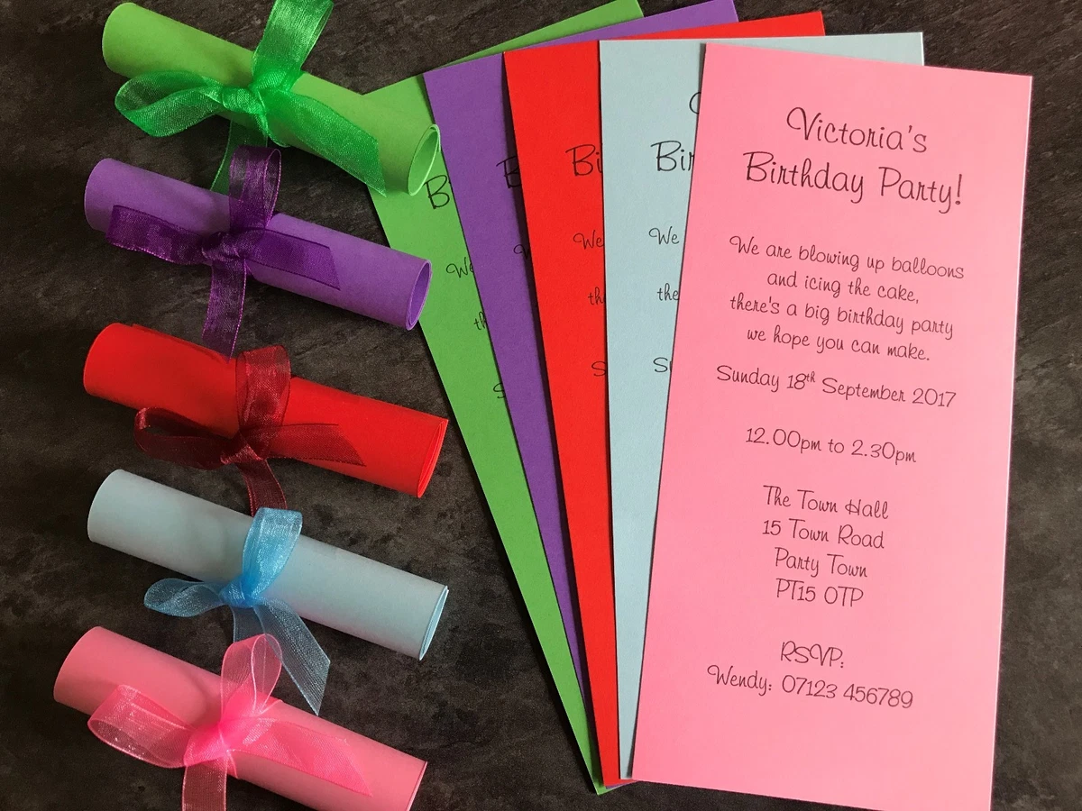 Handmade Birthday Invitation Cards For Kids