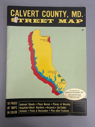 ADC Street Map Atlas CALVERT COUNTY MARYLAND 1985 Vintage 1983 Pages | eBay