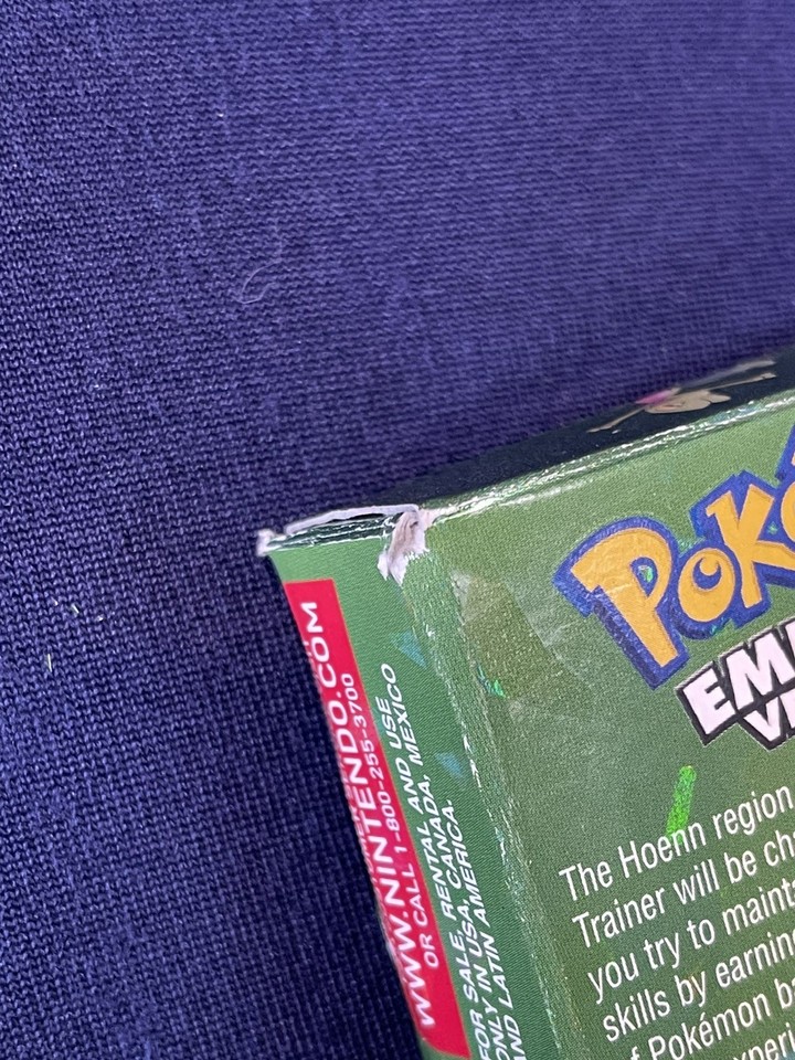Pokemon Emerald Nintendo Game Boy Advance NICE Box Inserts, with poster ...