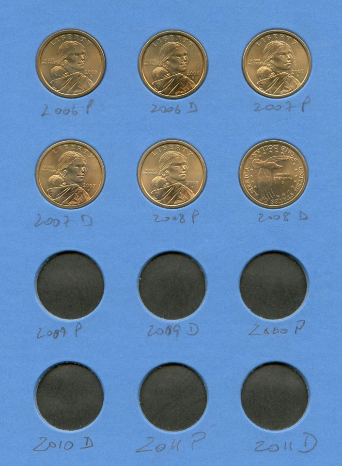 2000-2020 Sacagawea Native American Dollars Complete Set + See ...