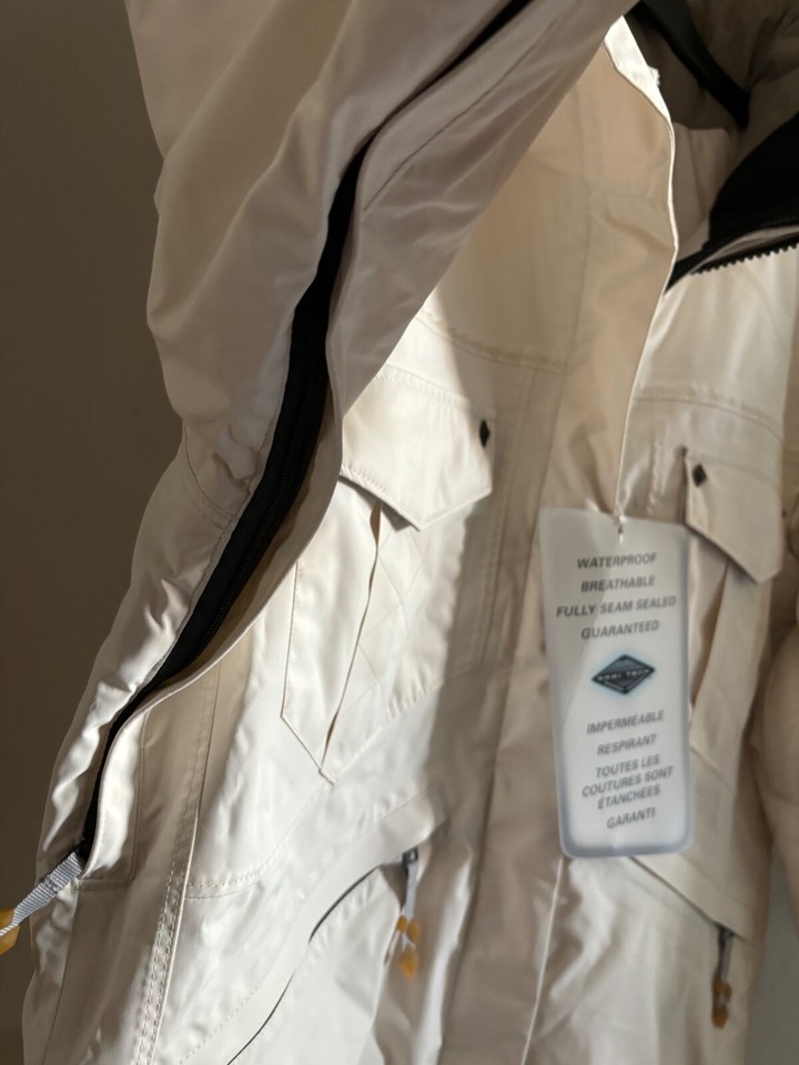 Women’s Columbia Titanium Jacket Omni Tech Waterproof White Size S NWT | eBay
