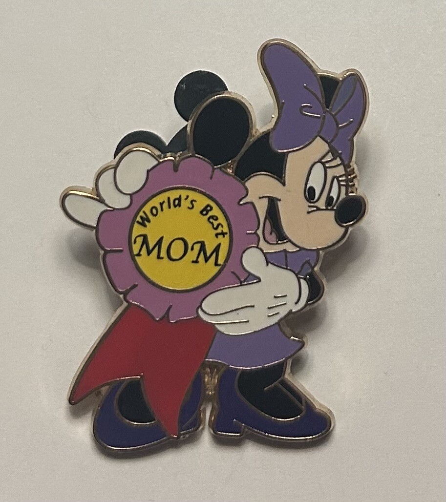 Disney - Minnie Mouse - Worlds Best Mom Award Ribbon Pin | eBay