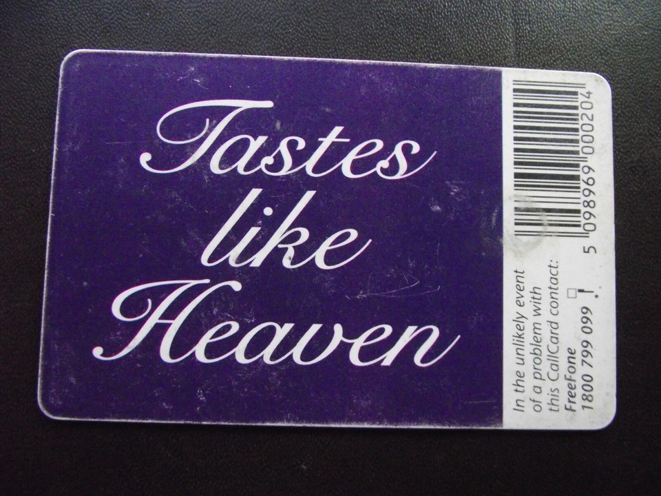 IRISH CALLCARD/PHONECARD (1182) Cadbury's 'Tastes Like Heaven' (07/1997 ...