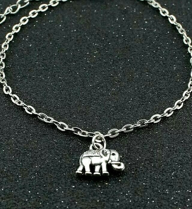 Silver Elephant Anklet Elephant Ankle Bracelet Anklets Elephants ...