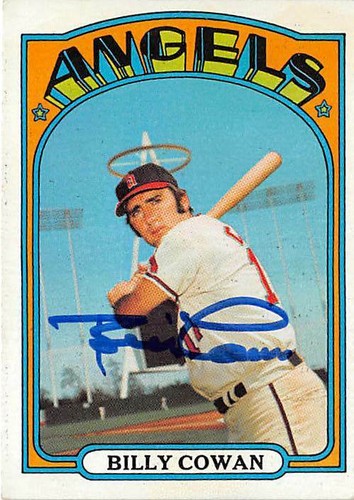 Billy Cowan autographed baseball card (Anaheim Angels) 1972 Topps #19 ...