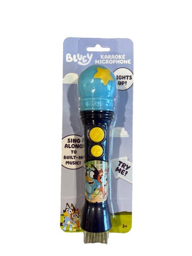 Bluey Karaoke Microphone Toy, Includes Built-in Music and Lights NWT | eBay