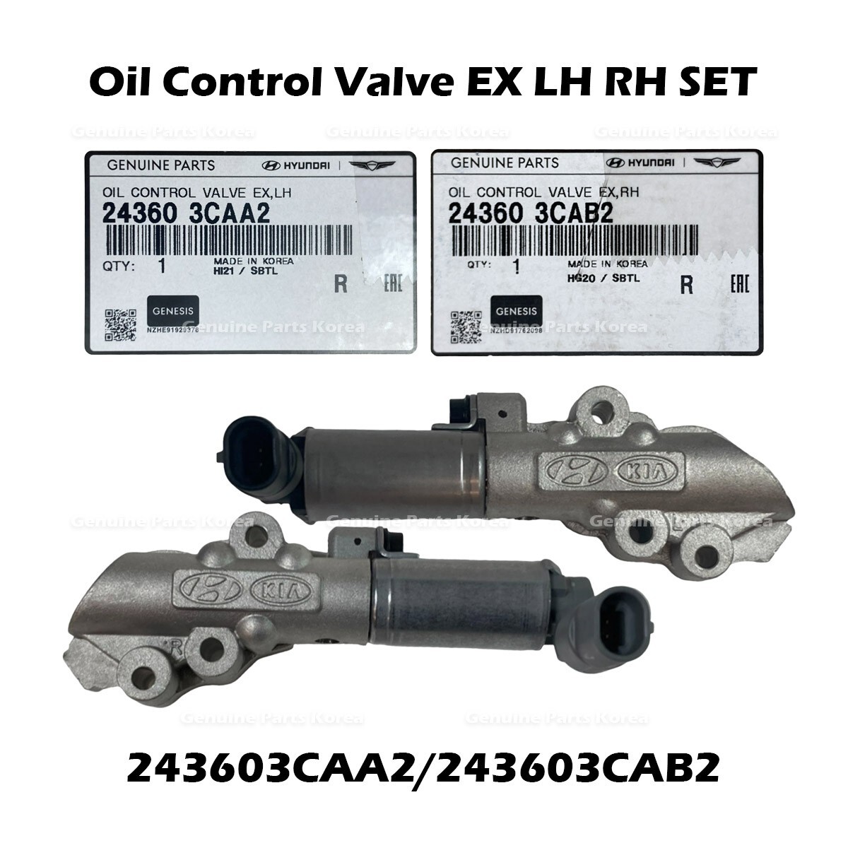 ⭐Genuine⭐ Oil Control Valve EX LH RH SET 243603CAA2 243603CAB2 for ...